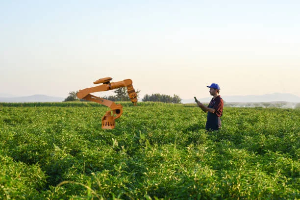 robots being :- autonomous robots being used for harvesting crops?